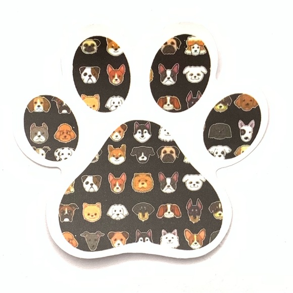 Accessories | Dog Paw Vinyl Sticker | Poshmark